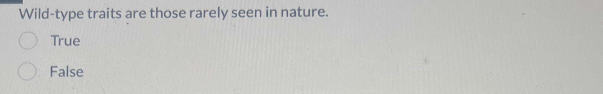 Solved Wild-type traits are those rarely seen in | Chegg.com