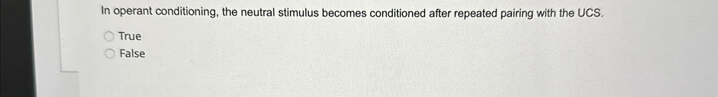 Solved In operant conditioning, the neutral stimulus becomes | Chegg.com