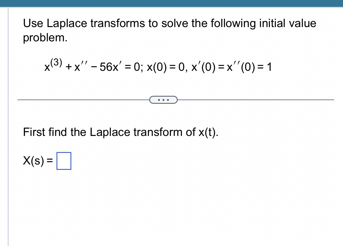 Solved Use Laplace transforms to solve the following initial | Chegg.com