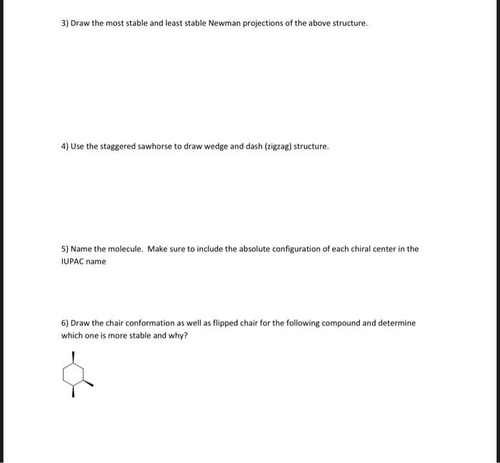 Solved Consider the following Fischer projection: 1) Draw | Chegg.com