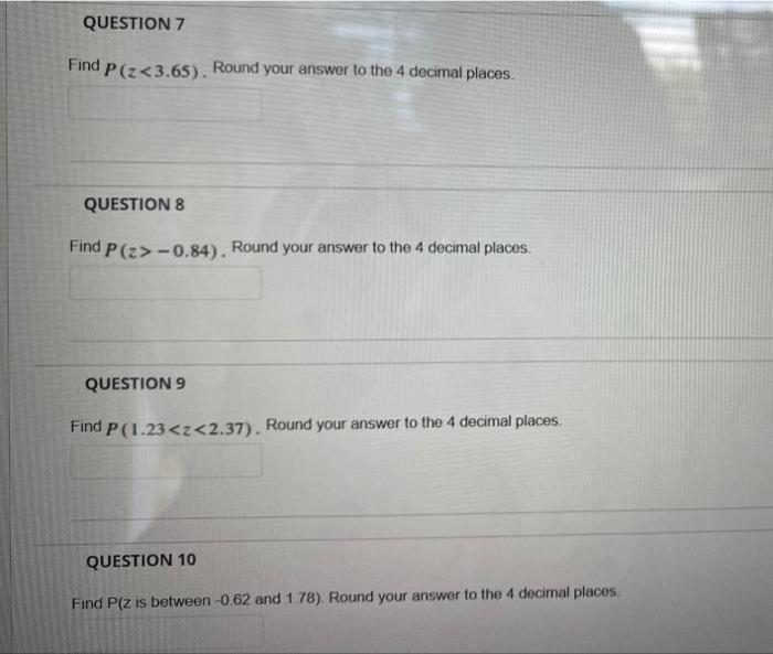 Solved QUESTION 1 Find P(z