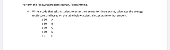 Solved Perform The Following Problems Using C Programming 4 0297