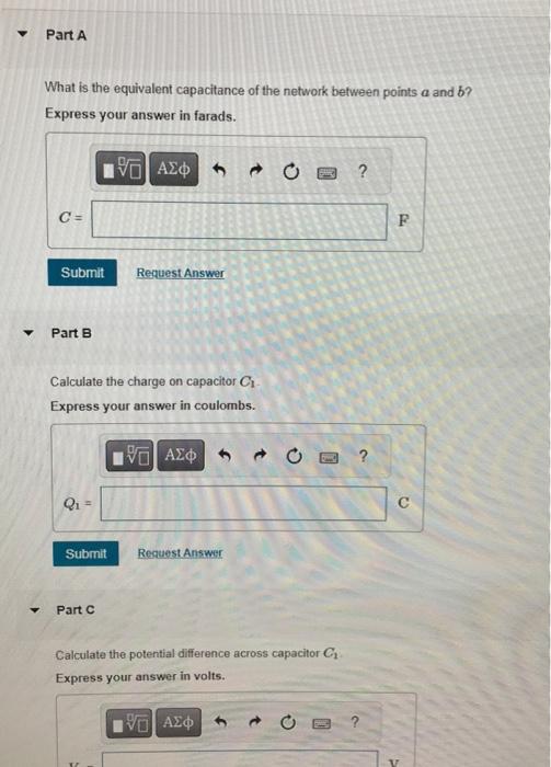 Solved In (Figure 1),C1=C5=8.3μF and C2=C3=C4=4.0μF. The | Chegg.com