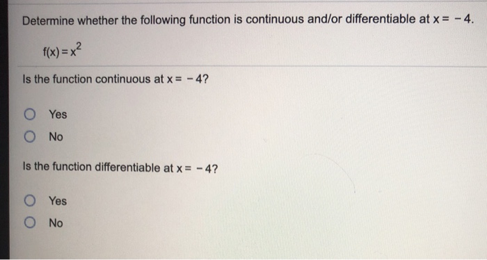 Solved Determine whether the following function is | Chegg.com