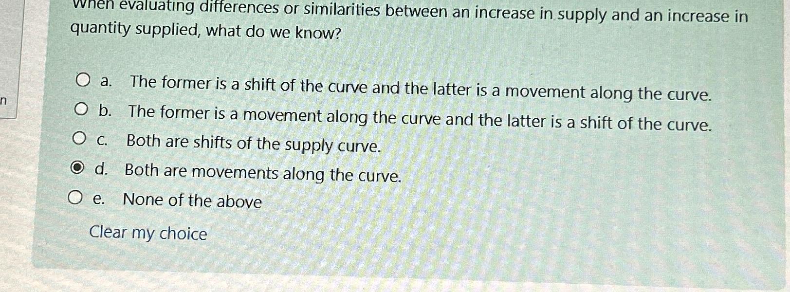 Solved wnen evaluating differences or similarities between | Chegg.com