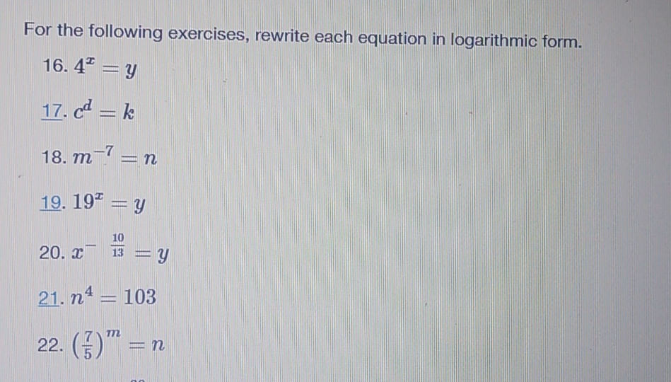 Solved For the following exercises, rewrite each equation in | Chegg.com