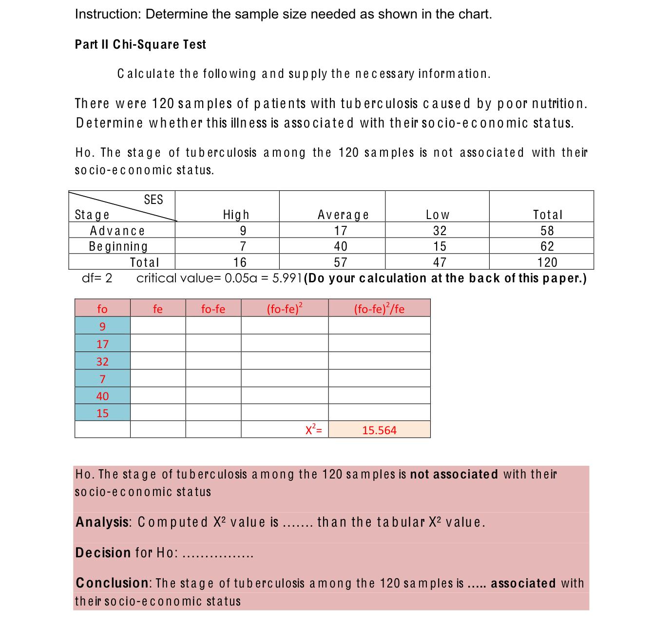 Solved Instruction: Determine the sample size needed as | Chegg.com