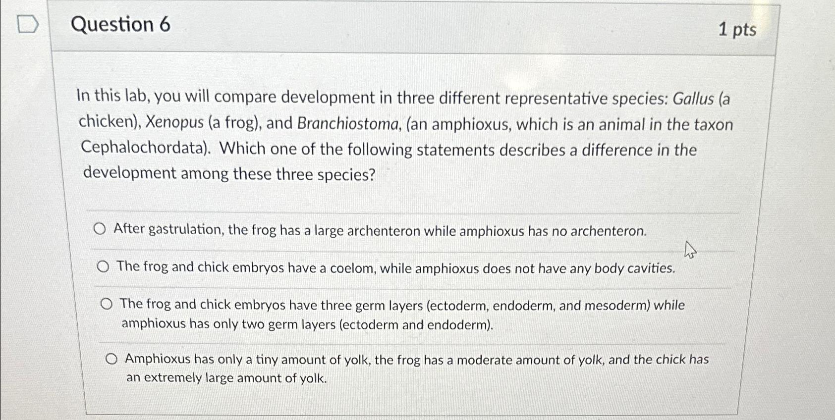 Solved Question 61 ﻿ptsIn this lab, you will compare | Chegg.com