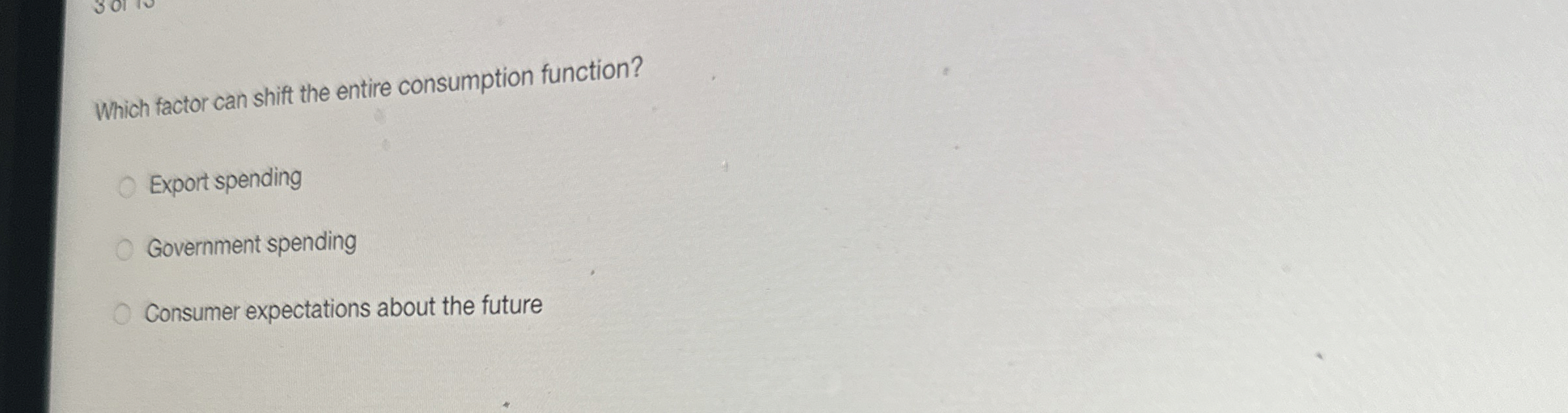 Solved Which factor can shift the entire consumption | Chegg.com