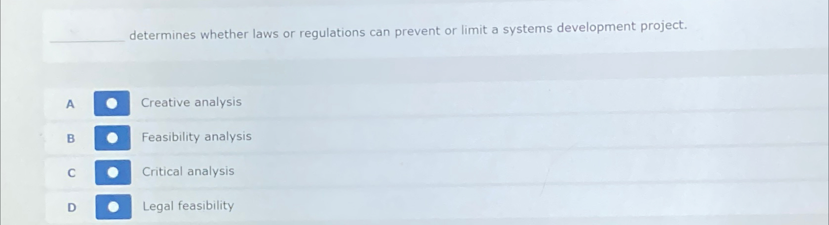 Solved determines whether laws or regulations can prevent or | Chegg.com