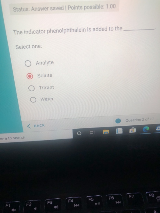 Solved Status: Answer saved Points possible: 1.00 The | Chegg.com