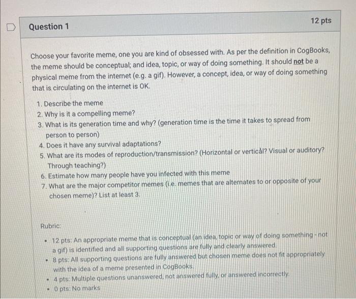 Choose your favorite meme, one you are kind of | Chegg.com