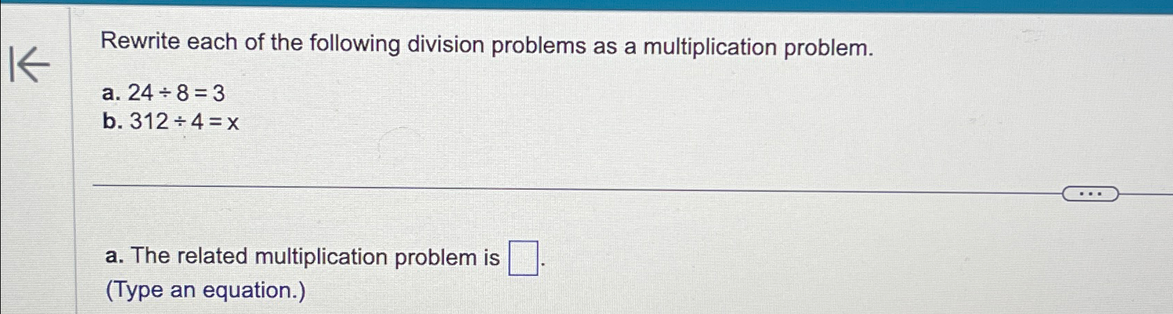 Solved Rewrite each of the following division problems as a | Chegg.com