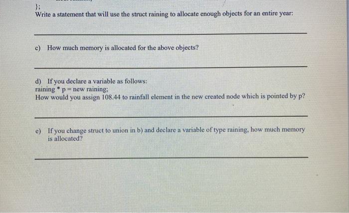 Solved Part 1 Review Of Array Struct Pointer And Class 