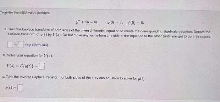 Solved Consider the initial value problem | Chegg.com