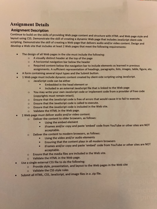 Solved Assignment Details Assignment Description Continue to | Chegg.com