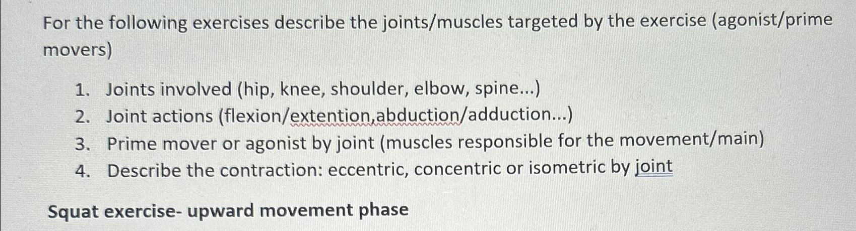 Solved For the following exercises describe the | Chegg.com