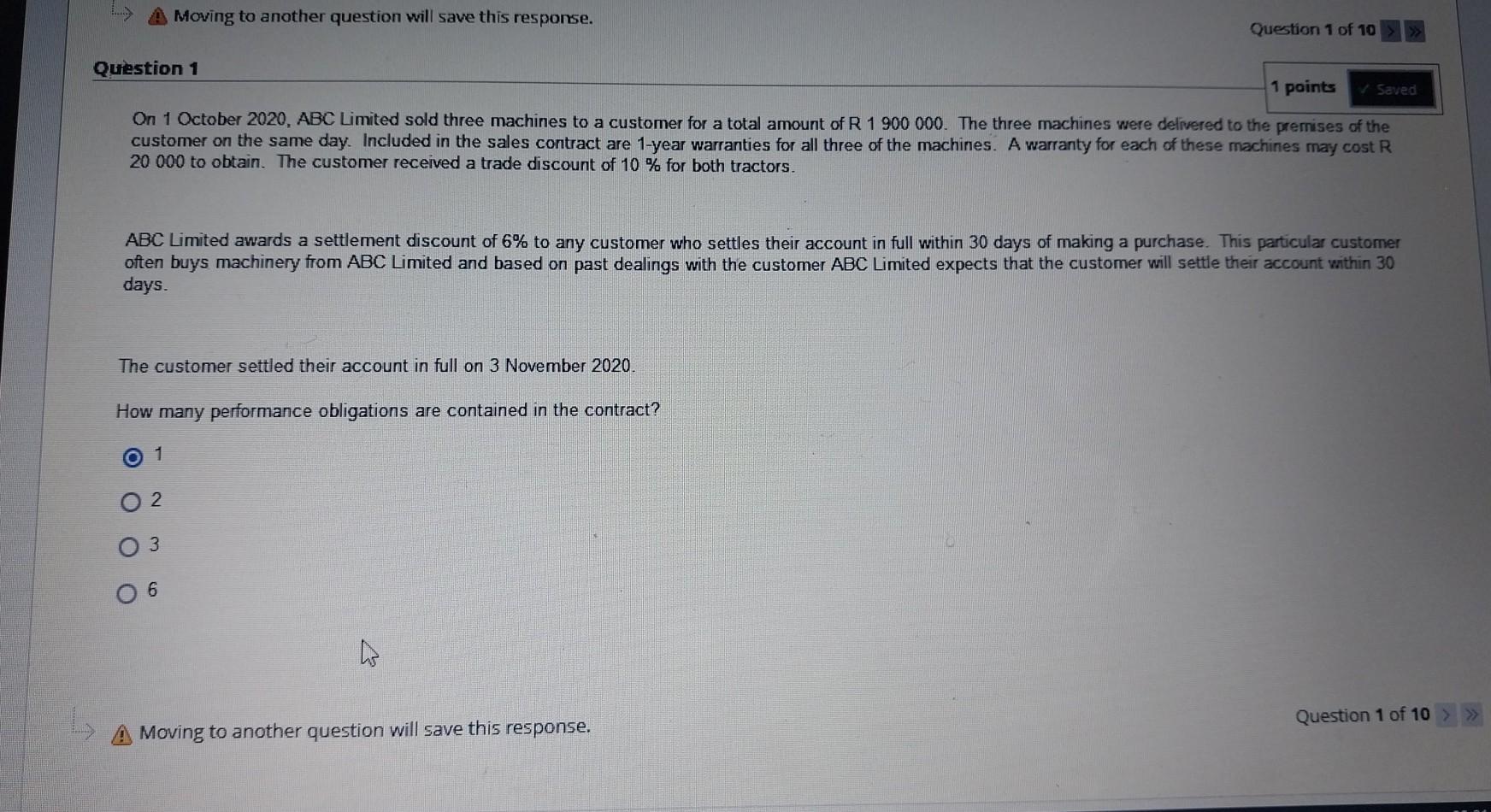 Solved how many performance obligations are contained in the | Chegg.com