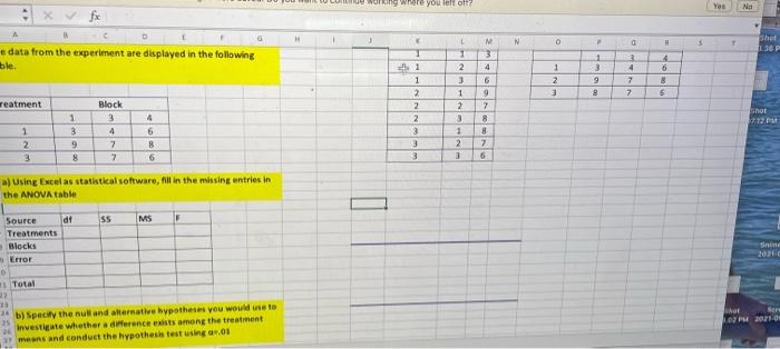Solved \begin{tabular}{|c|c|c|c|} \hline reatment & | Chegg.com