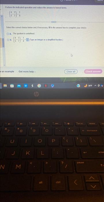 Solved (54−11)+41 A. The quofect is undelined B. (54+13)−41= | Chegg.com