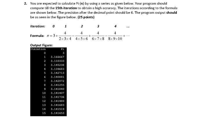 Solved 2. You are expected to calculate Pi (Tt) by using a | Chegg.com