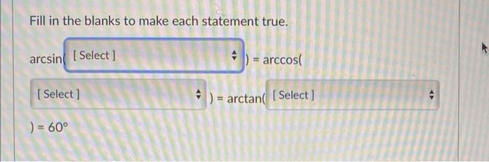 Solved Fill in the blanks to make each statement true. | Chegg.com