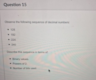 Solved Observe the following sequence of decimal | Chegg.com