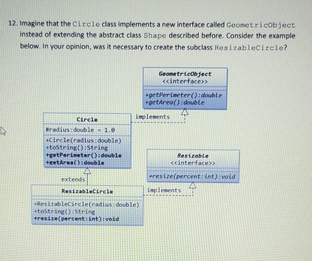 Solved Part I Assume That The Class Circle Inherits From An 8019