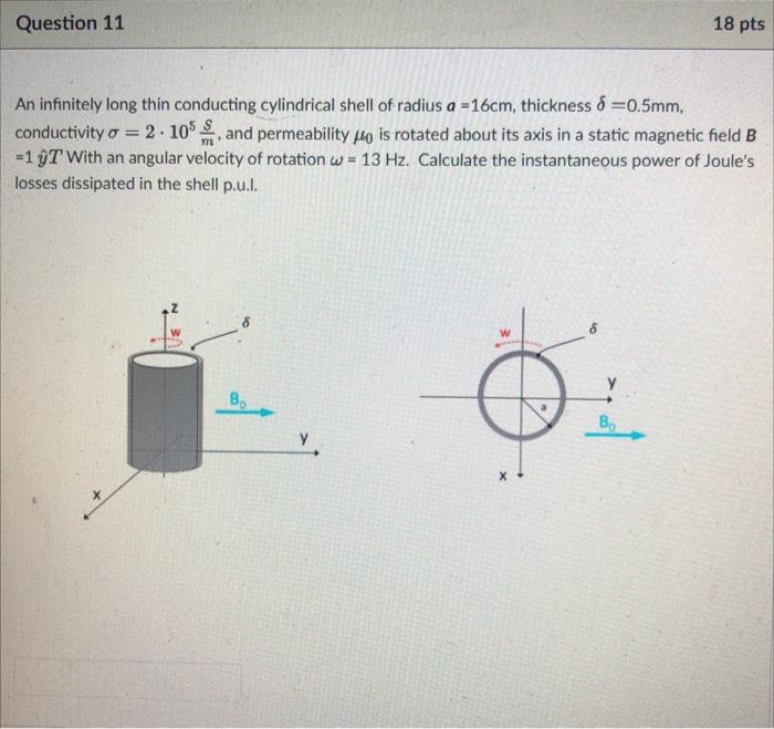 Solved An infinitely long thin conducting cylindrical shell | Chegg.com