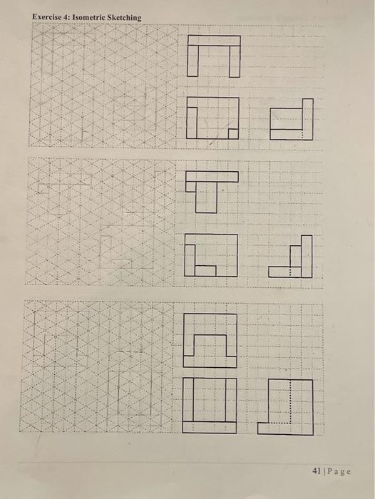 Solved Exercise 4: Isometric Sketching 41 Page | Chegg.com