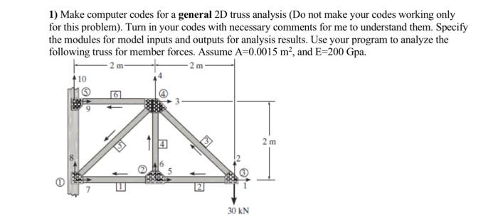Solved 2) Analyze the trusses in Problems 1 using SAP2000 or | Chegg.com