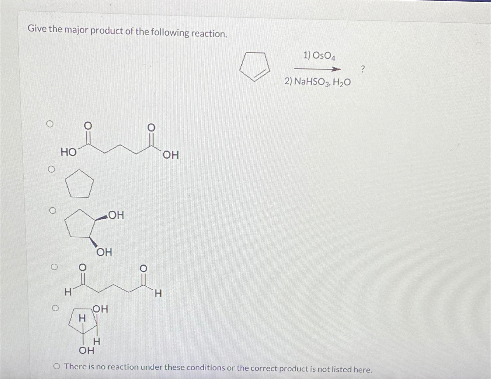 Solved Give the major product of the following | Chegg.com