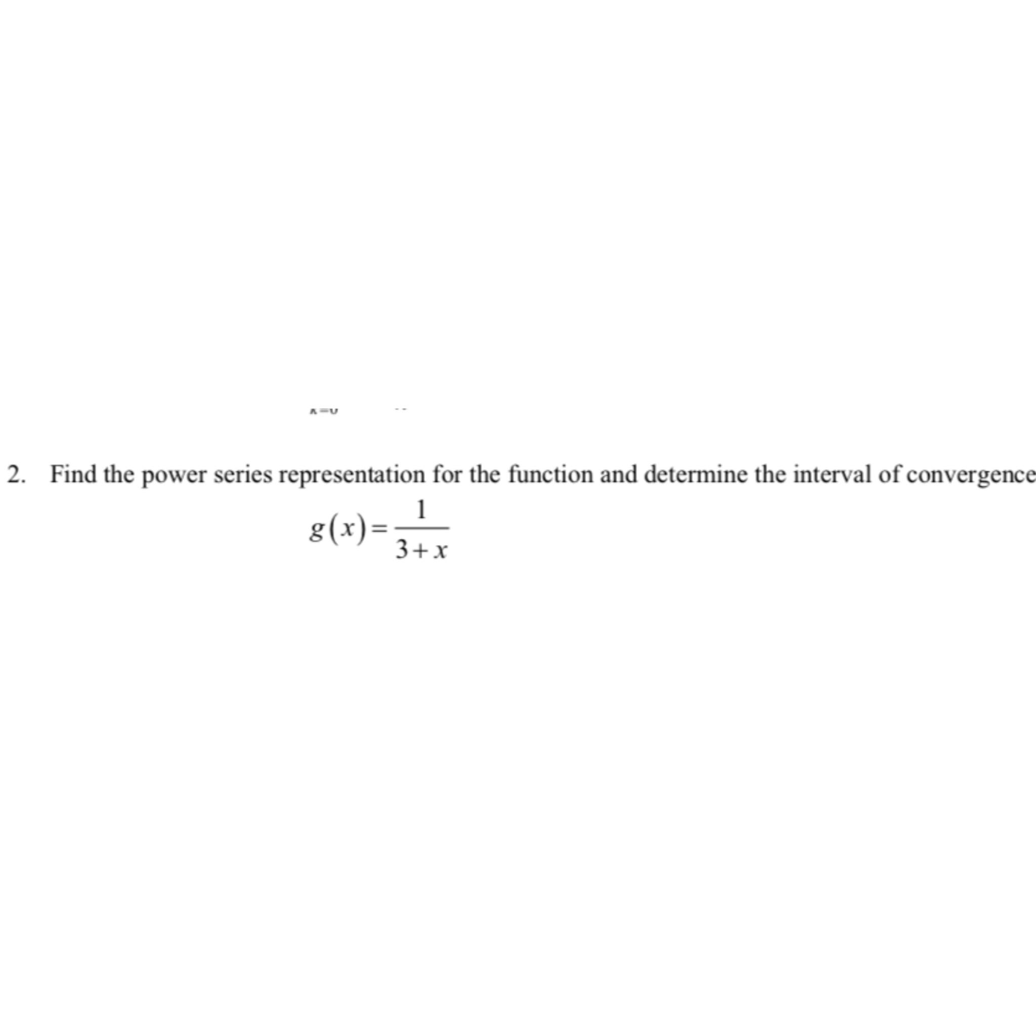 Solved Find the power series representation for the function | Chegg.com