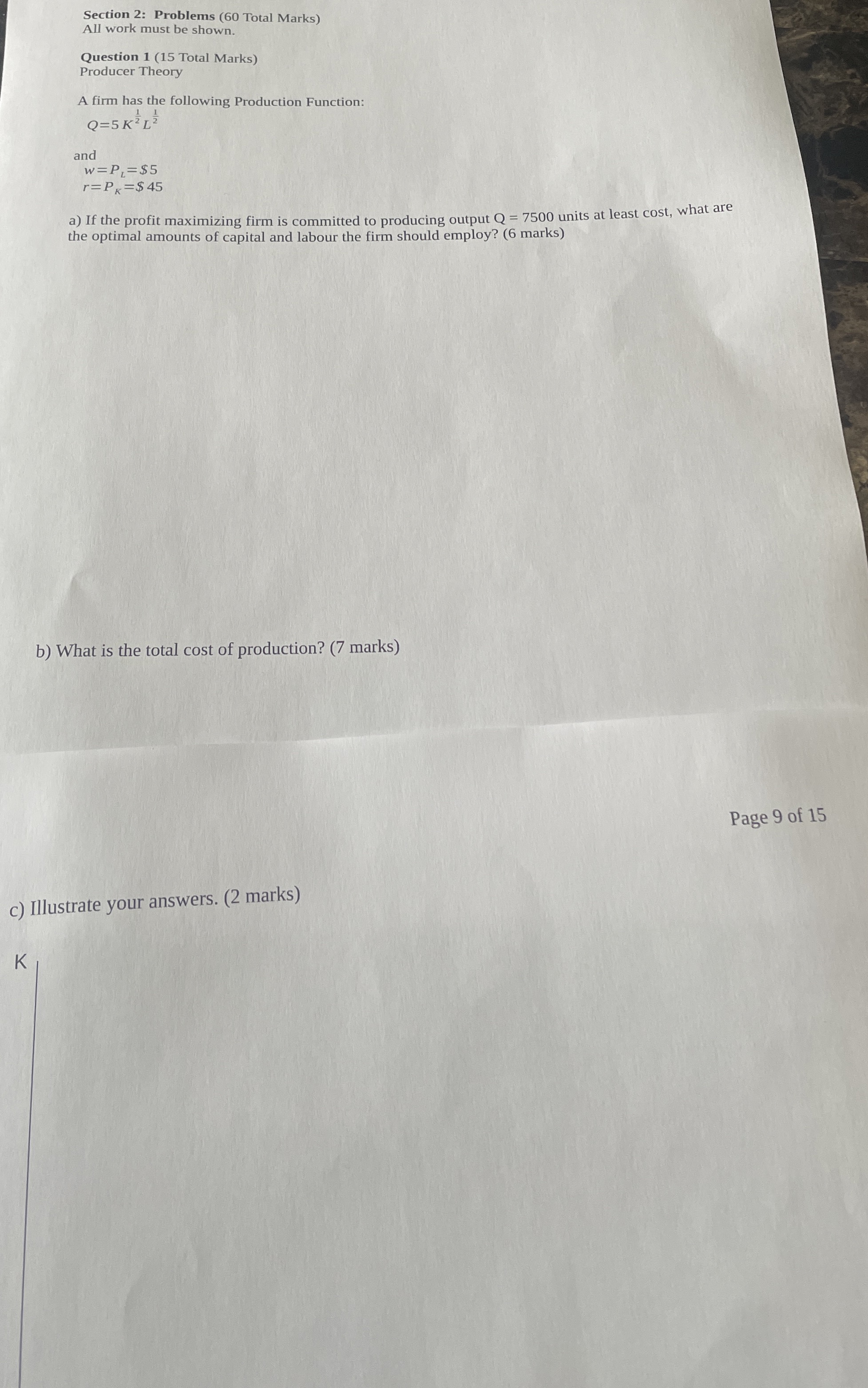 Solved Section 2: Problems ( 60 ﻿Total Marks)All work must | Chegg.com