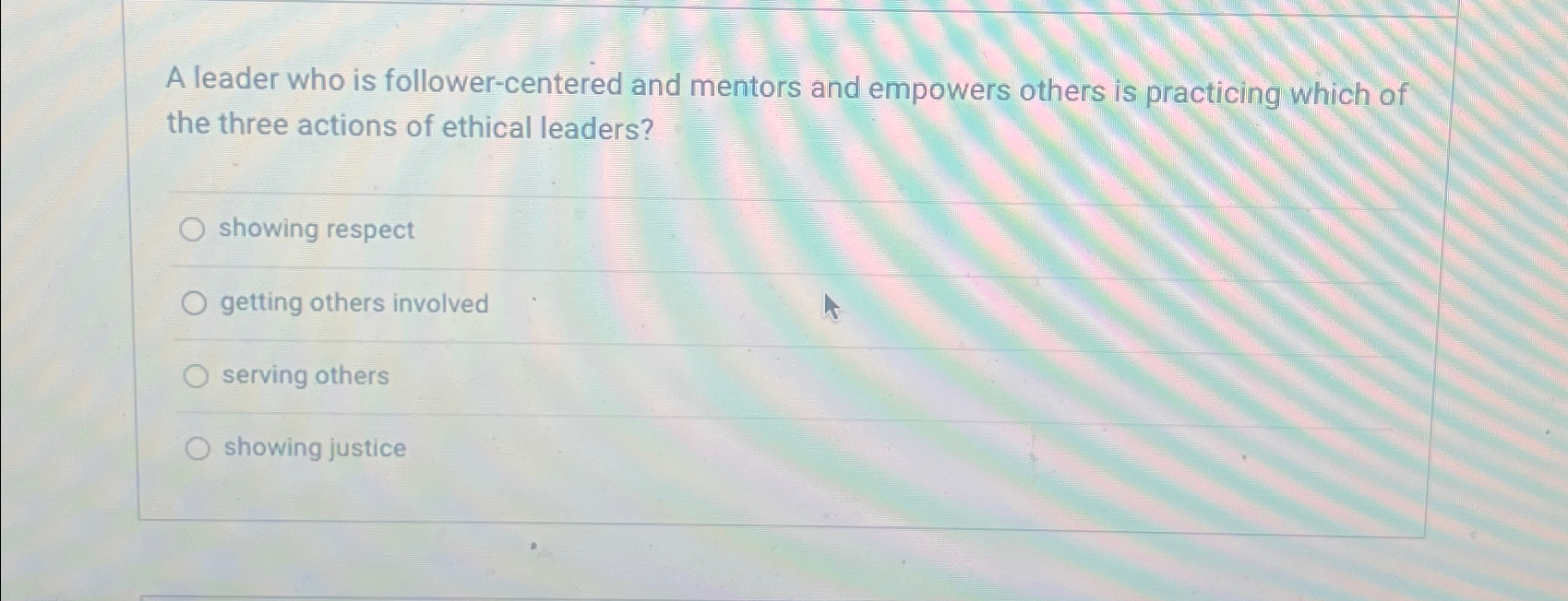 Solved A leader who is follower-centered and mentors and | Chegg.com