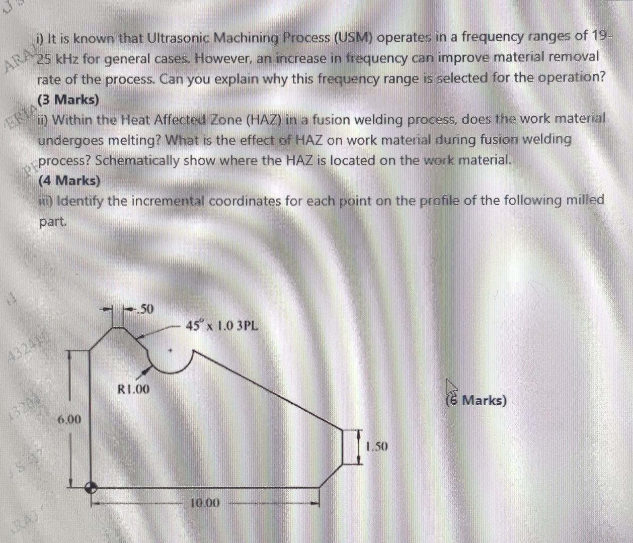 Solved i) ﻿It is known that Ultrasonic Machining Process | Chegg.com