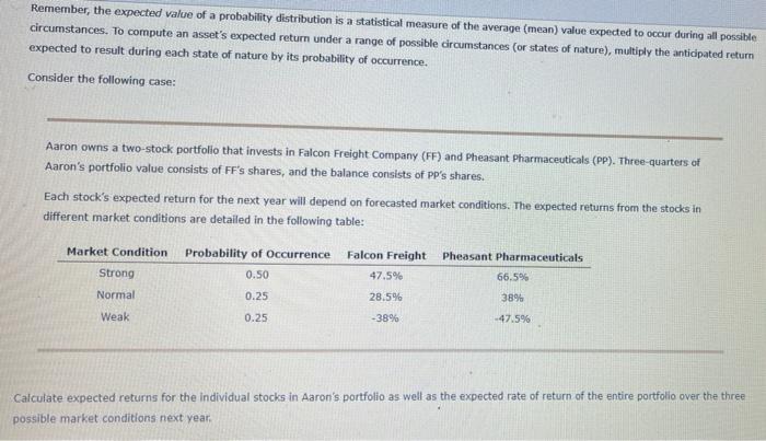 Solved Remember, the expected value of a probability | Chegg.com