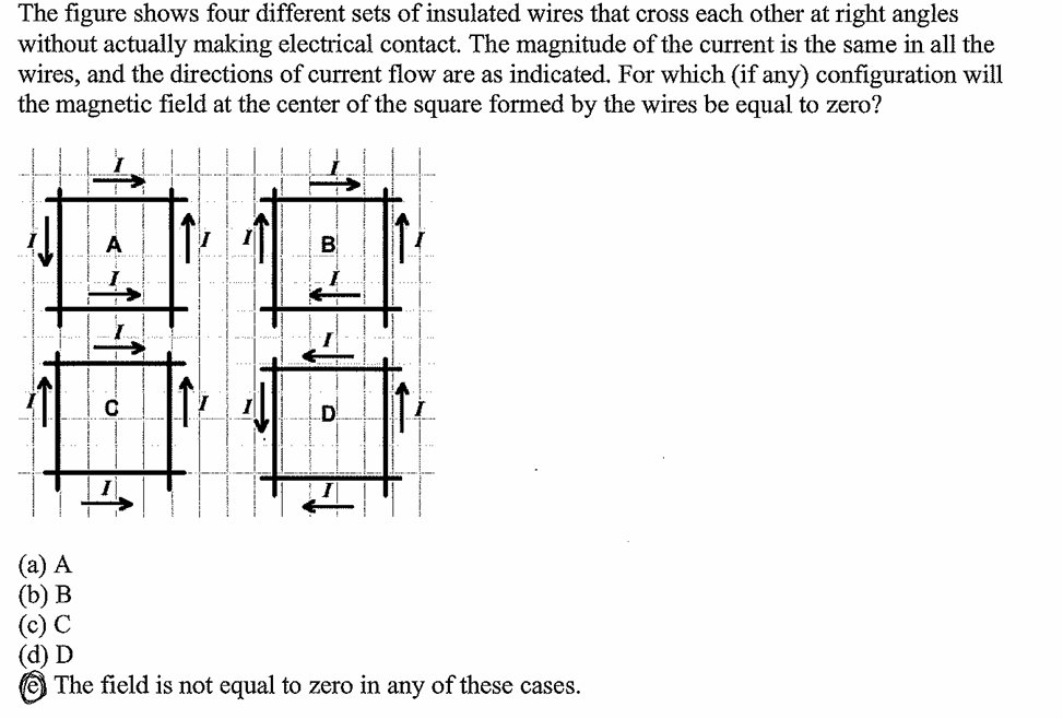 Solved The Figure Shows Four Different Sets Of Insulated