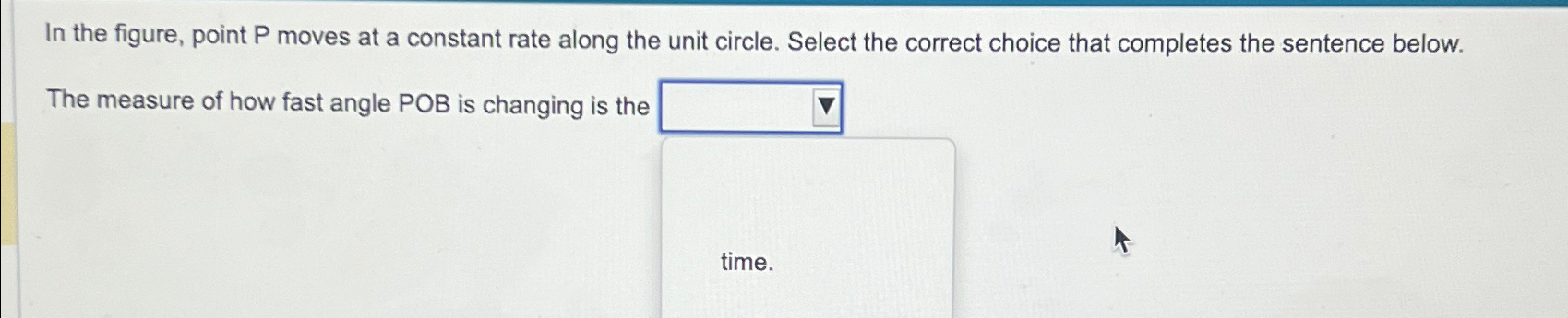 Solved In the figure, point P ﻿moves at a constant rate | Chegg.com