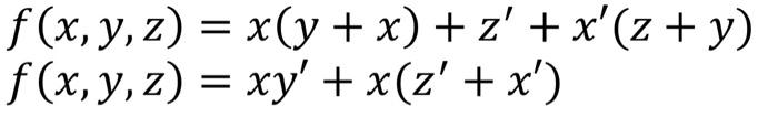 Solved Rewrite the following Boolean functions in the | Chegg.com