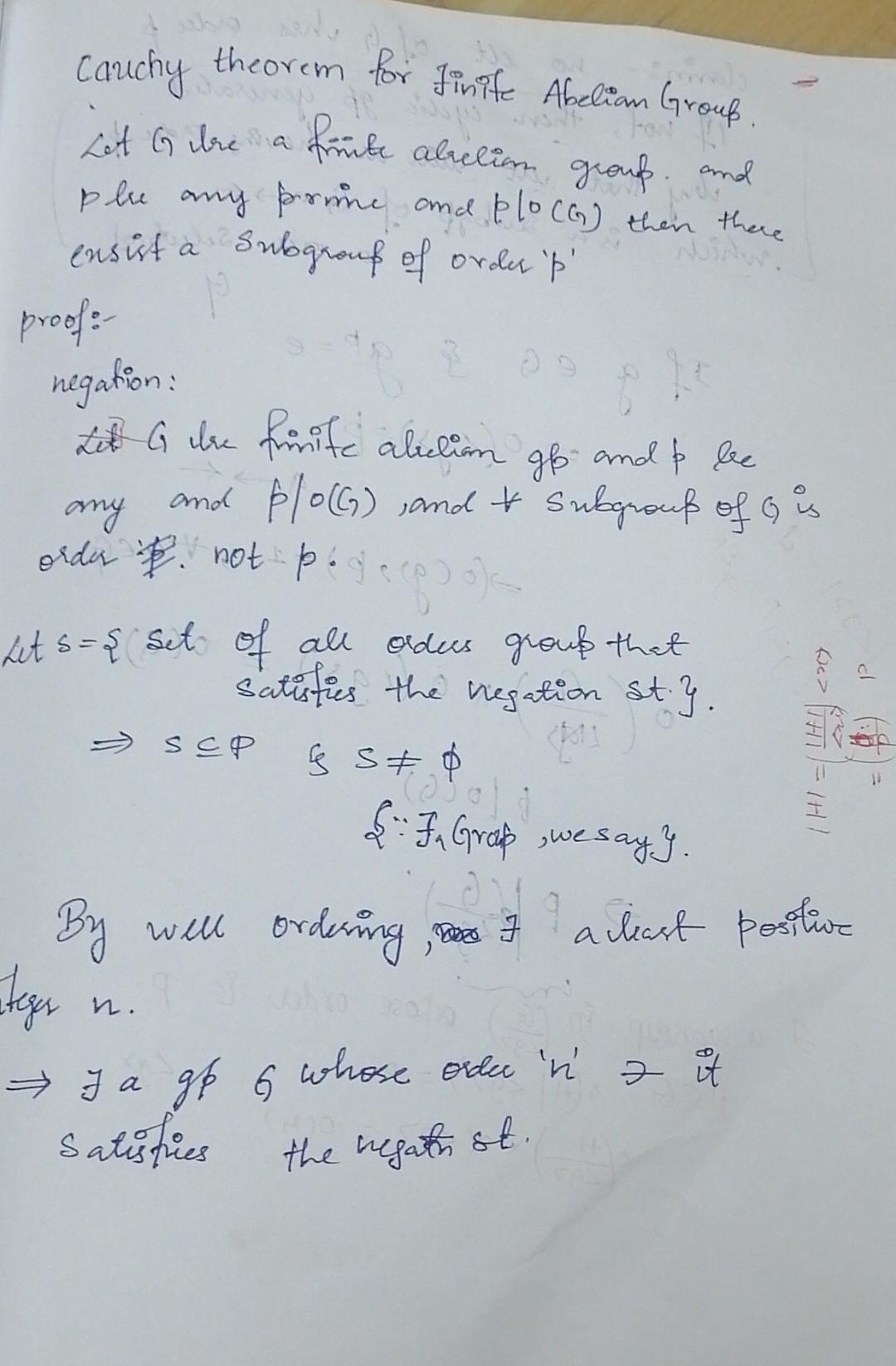Solved NON any Cauchy theorem for finite Abelian Group. Let | Chegg.com