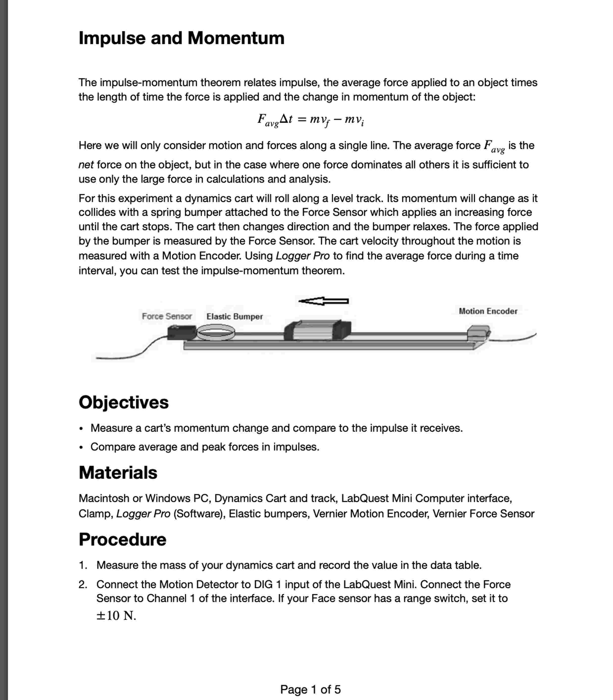 Solved Impulse and Momentum Lab the mass of Cart is 318.8 | Chegg.com