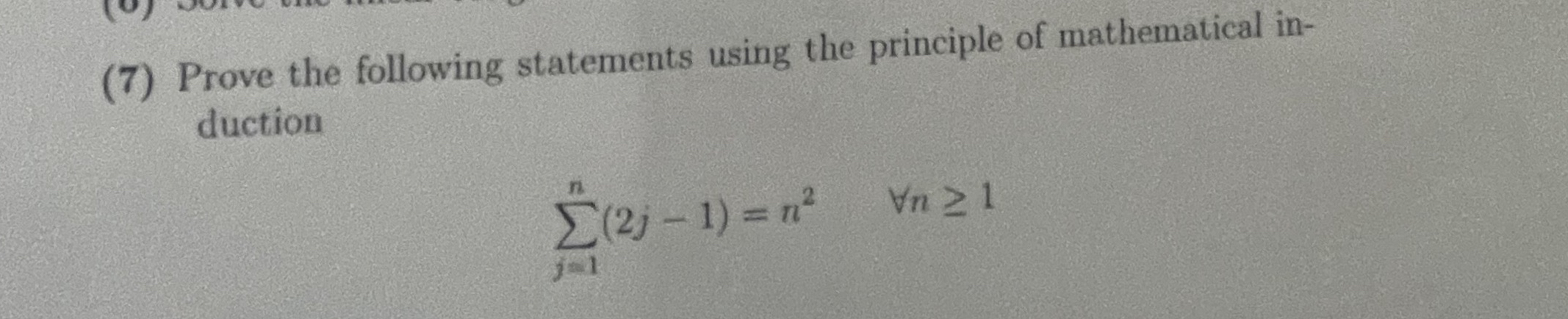(7) ﻿Prove the following statements using the | Chegg.com
