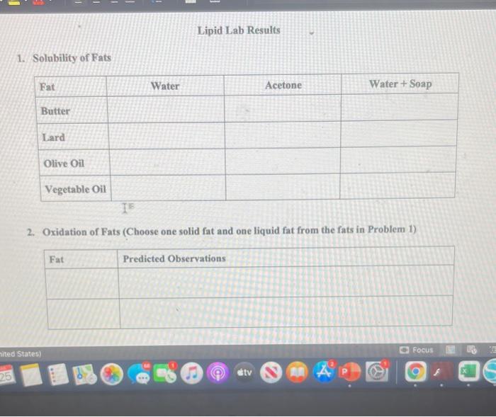Solved 1. find the solubility of each in water, acetone, and | Chegg.com