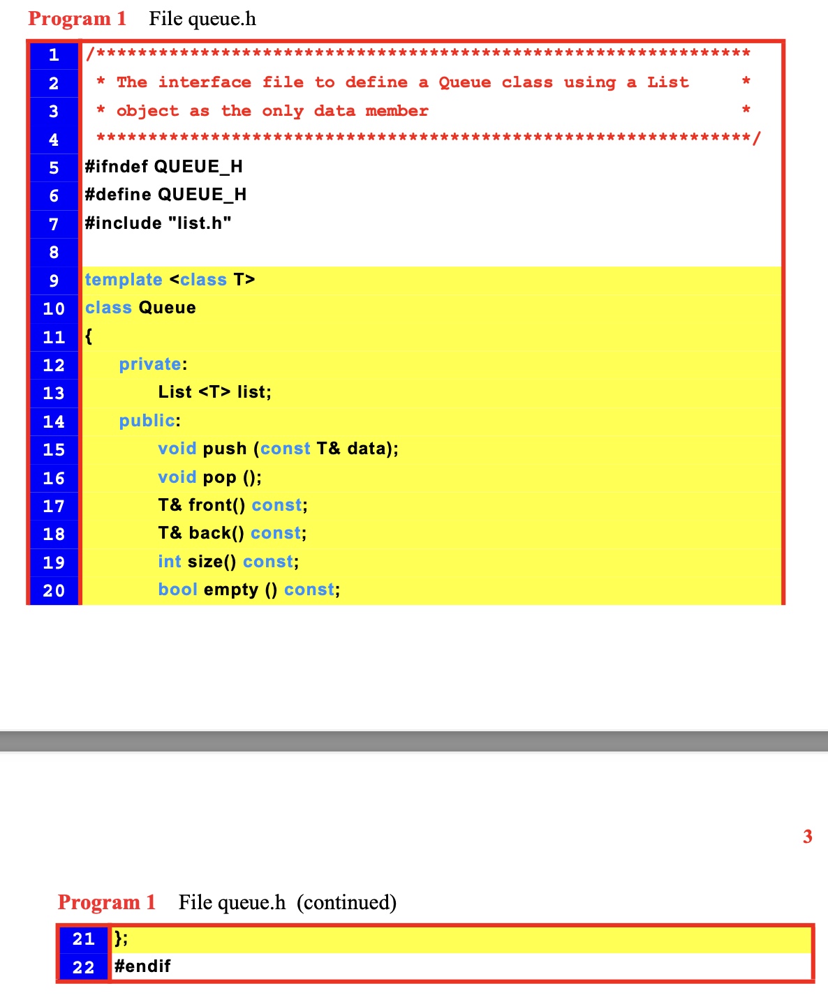 Solved Rewrite The Interface File The Implementation File 0539