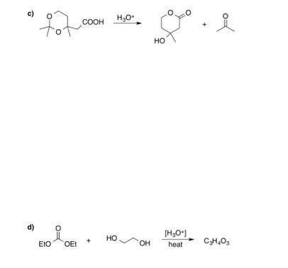 Solved Hor 우구 COOH , HO d) HO Eto OEI [Hol heat 모 OH CH, | Chegg.com