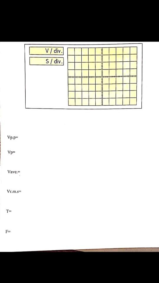 Solved Set the function generator output to a voltage of | Chegg.com