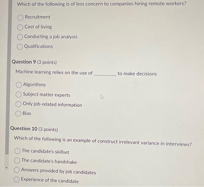 Solved Which of the following is of less concern to | Chegg.com