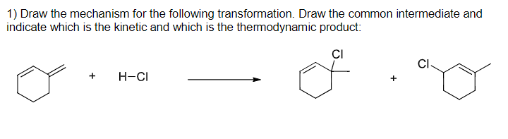 Solved Draw the mechanism for the following transformation. | Chegg.com