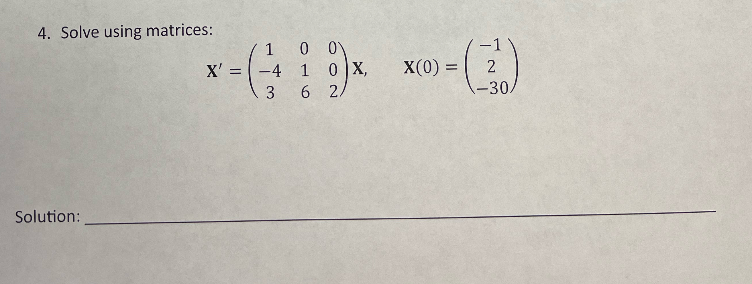 Solved Solve using | Chegg.com